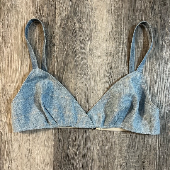Manning Cartell | Tops | Nwot Manning Cartel Denim Crop Top In Blue ...